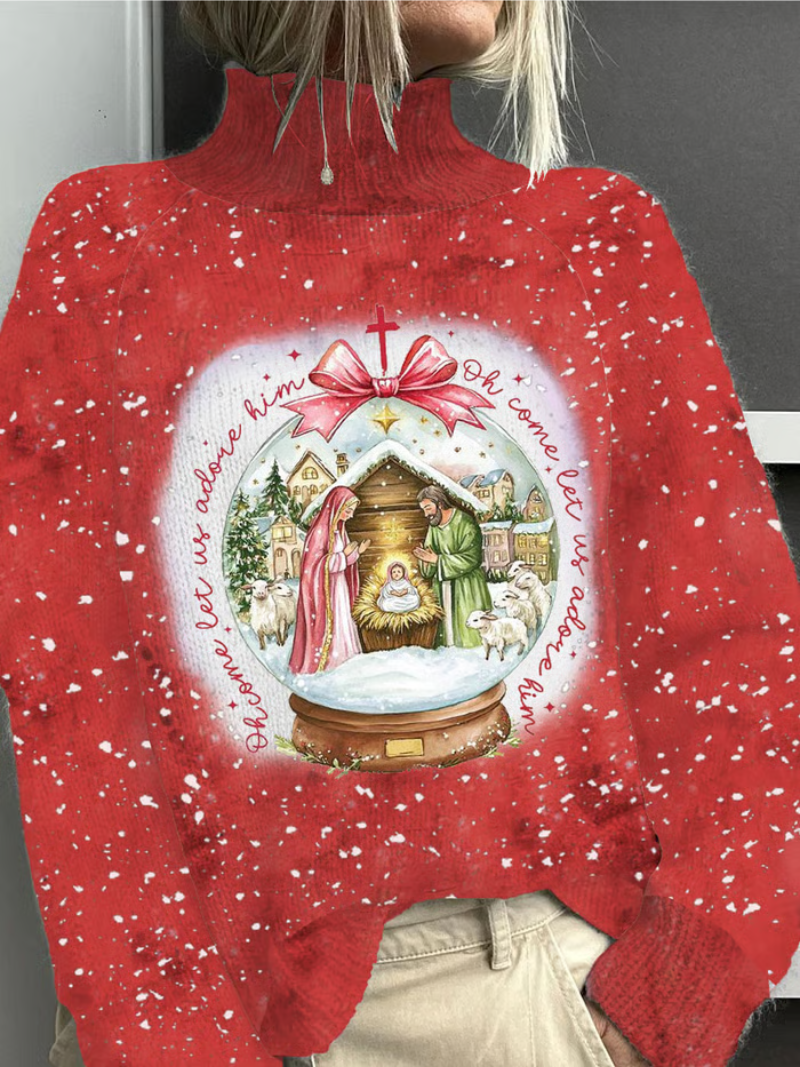 Maria - Christmas Sweater with Nativity Scene – Jack & Rose