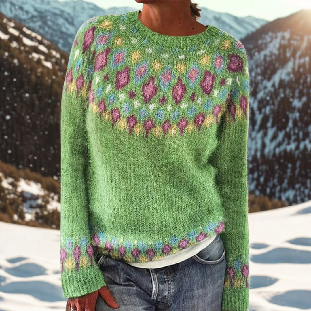 Rosabel – Traditional Woven Sweater with Exposed Shoulders – Jack & Rose